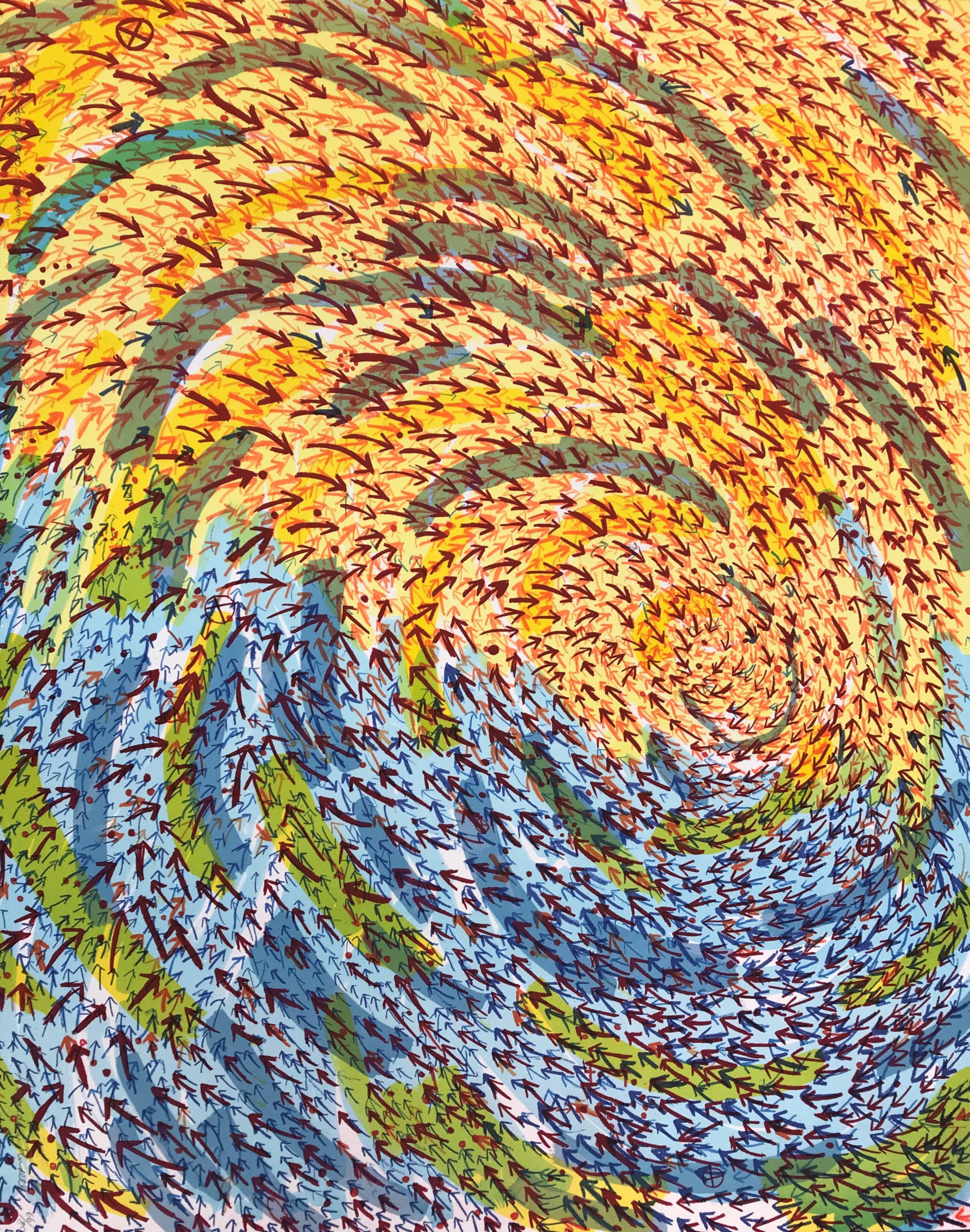 Howardena Pindell - Katrina, 2005 - Leepa-Rattner Museum of Art